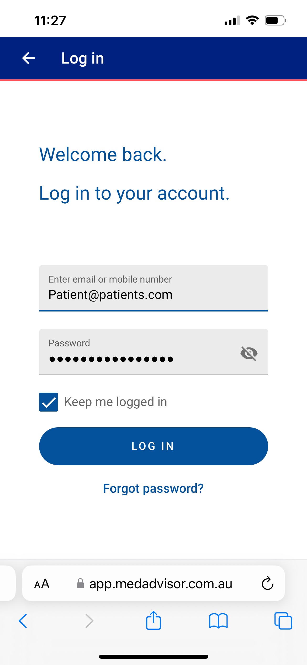 How do I log in to MedAdvisor on my iPhone without downloading the app? – MedAdvisor