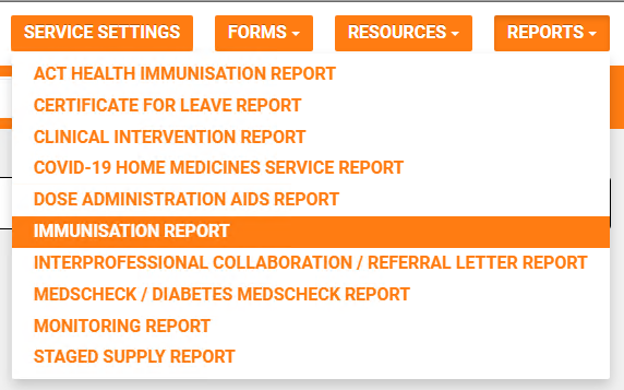 How to generate professional service reports for immunisations – MedAdvisor