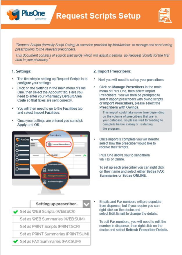 Request Scripts Training Guide MedAdvisor