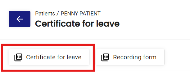 Certificate for Leave - How to create a Certificate for Leave – MedAdvisor