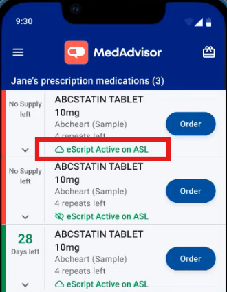 How to connect the MedAdvisor app to active script list (ASL) - Non ...