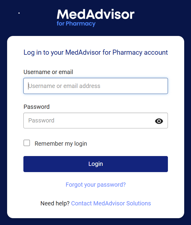 2 Factor Authentication – MedAdvisor